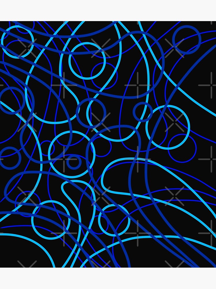 "Faint - Blue Lines Abstract" Poster by that5280lady | Redbubble