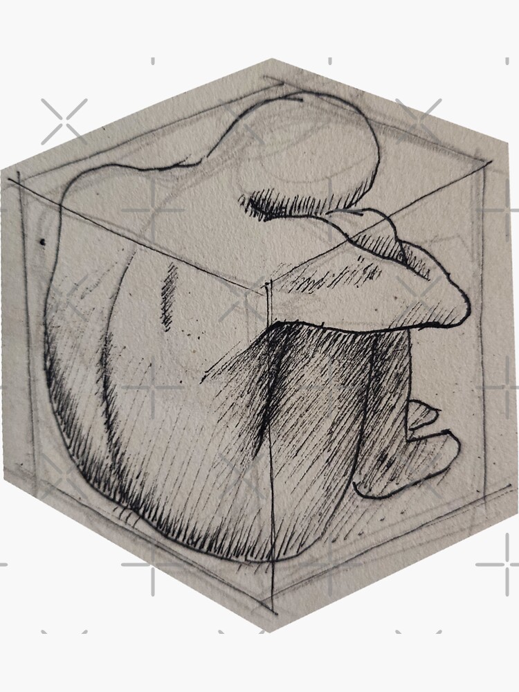 "Bulky Inktober 2020" Sticker for Sale by Ailuigidlos | Redbubble