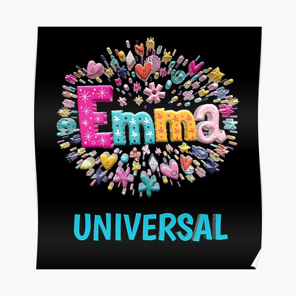 "Emma German girls name, girls name, universal names," Poster for Sale ...