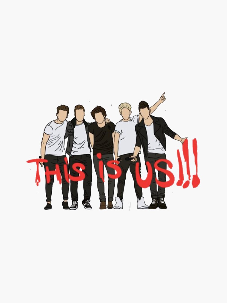 "one direction this is us " Sticker by alevp209 | Redbubble