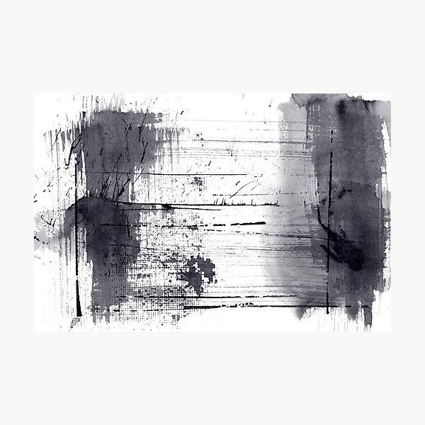 "ink explorations (019) - abstract black ink painting" Photographic ...