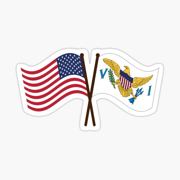 "USVI USA Unity Flags" Sticker for Sale by identiti | Redbubble