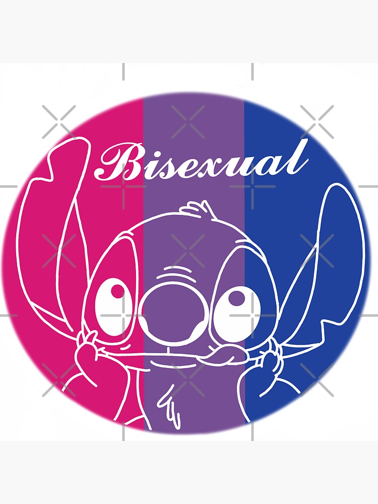 "Bisexual Stitch " Sticker for Sale by CamiStickerss | Redbubble