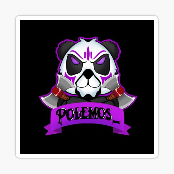 "Polemos Logo" Sticker for Sale by PandaPatrol | Redbubble