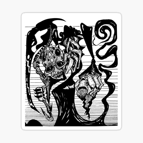 "Figure in Black" Sticker for Sale by n8sententia | Redbubble