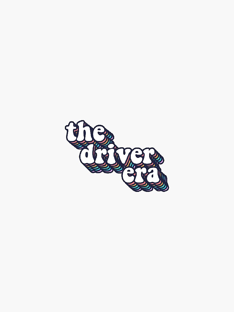 "the driver era rainbow vintage retro design" Sticker for Sale by ...