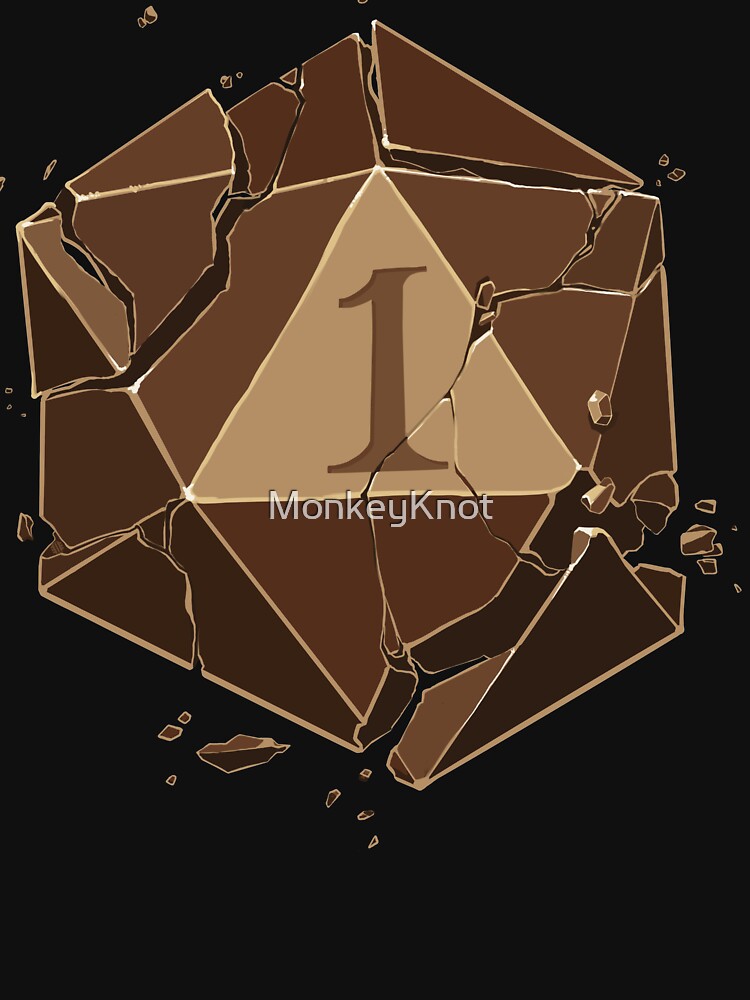 "CRITICAL FAIL D20 DICE" T-shirt for Sale by MonkeyKnot | Redbubble ...