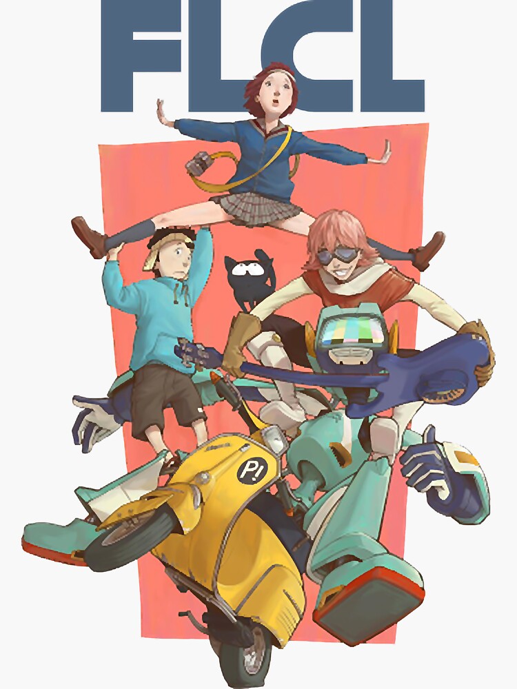 "FLCL " Sticker for Sale by cloempf10 | Redbubble