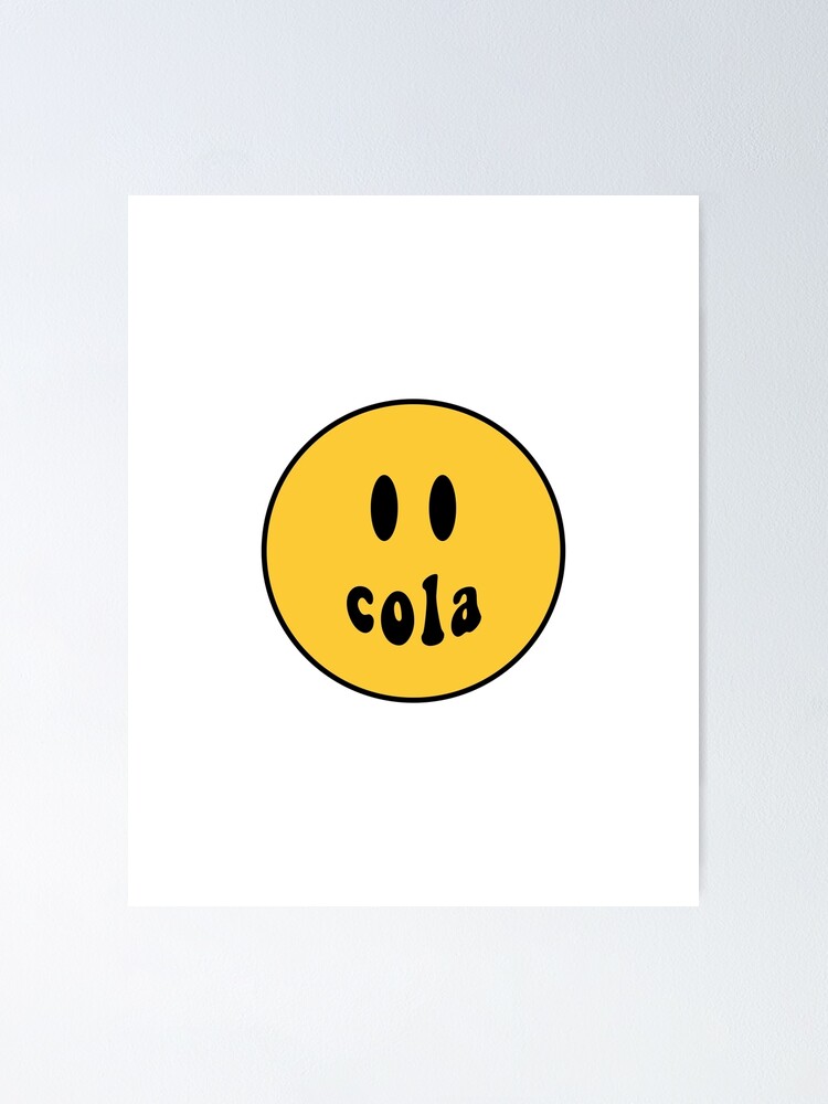 "COLA SMILEY" Poster for Sale by sarahsutton | Redbubble