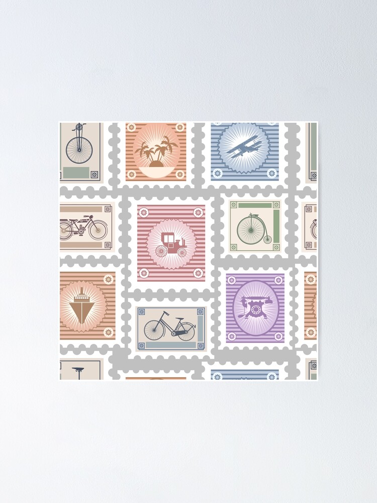 "Postage stamps" Poster by Alexzel | Redbubble