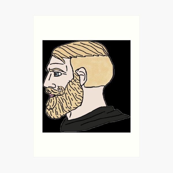 "Yes Chad Meme" Art Print for Sale by Put on Memes | Redbubble