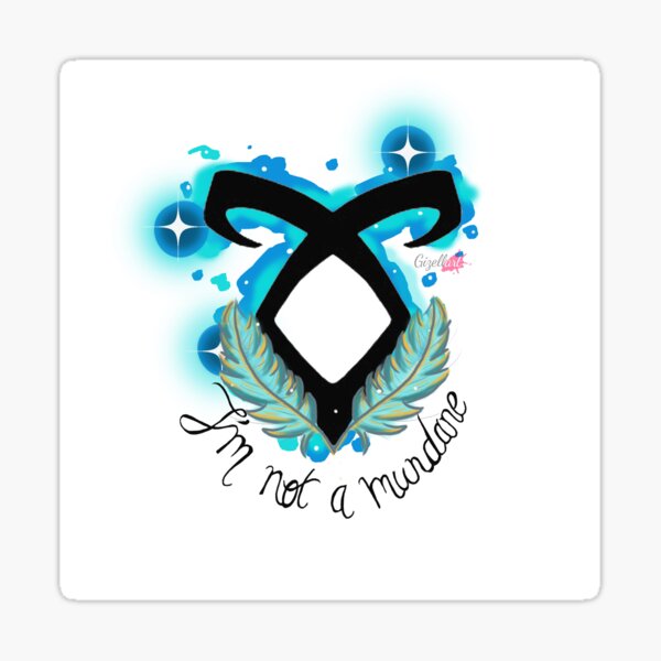 "Angelic Rune" Sticker by Gizellart | Redbubble