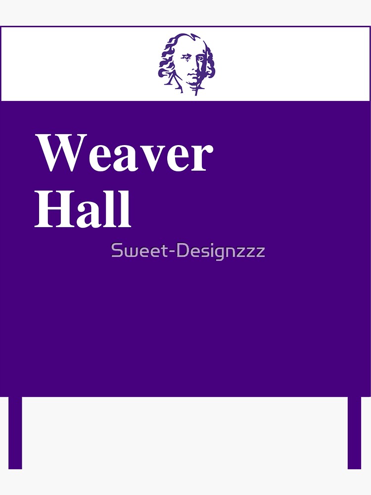"Weaver Hall" Sticker for Sale by Sweet-Designzzz | Redbubble