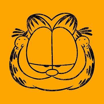 "Garfield Smirking Distressed" Sticker for Sale by Robertsonashley ...