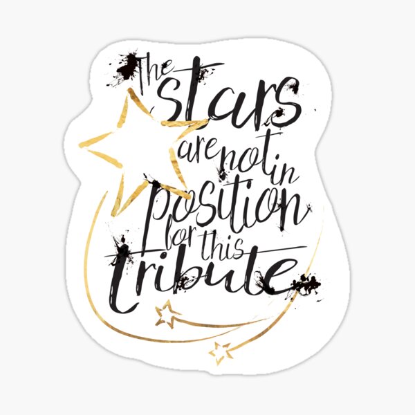 "the Stars are not in Position!" Sticker for Sale by quixcyplaza ...