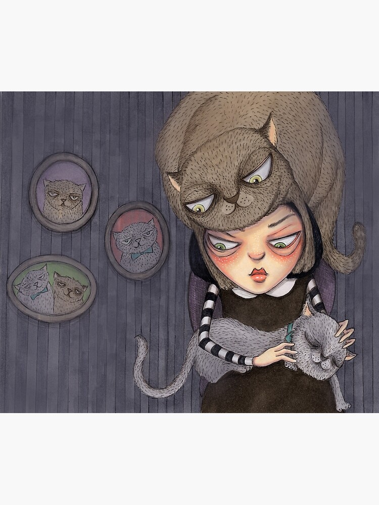 "Crazy Cat Lady" Art Print for Sale by Tiffany Dow Thomas | Redbubble