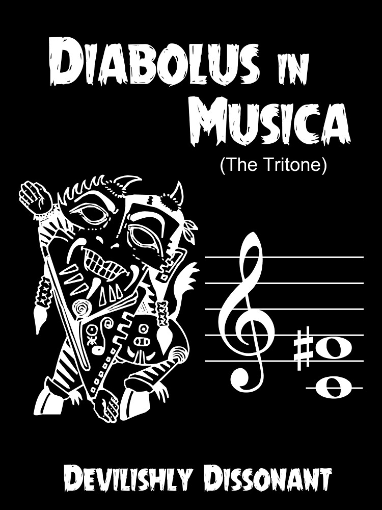 "Diabolus in Musica (The Devil in Music -- The Tritone)" Canvas Print ...