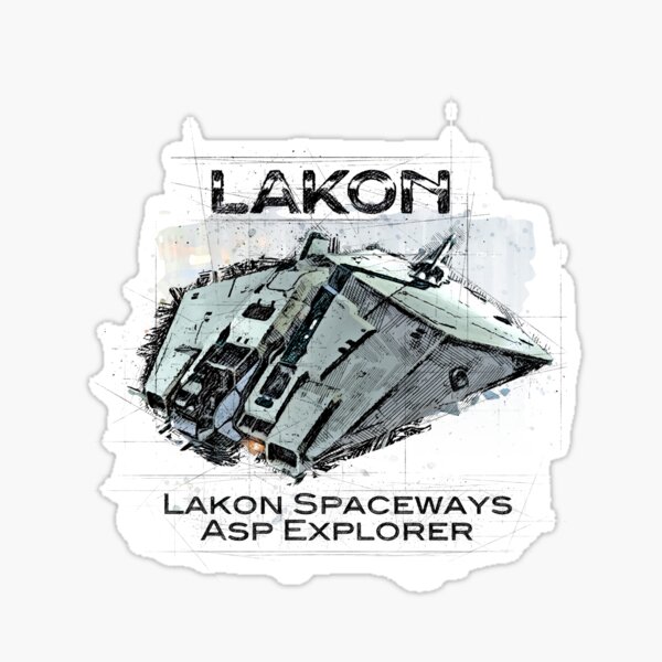 "Elite Dangerous - Asp Exporer Sketch" Sticker for Sale by BoneAppleTee ...