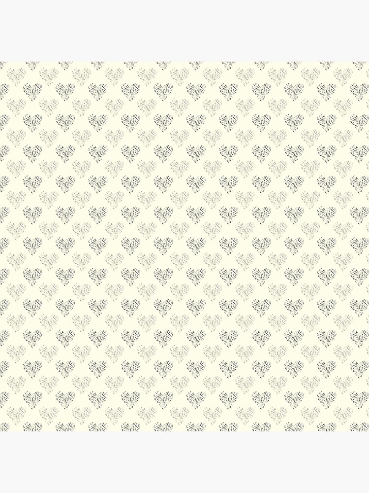 Póster «Corazones de amor color crema y gris para bodas estampados para ...