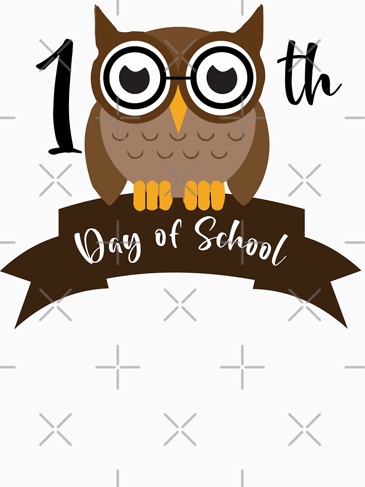 "HAPPY 100 DAYS OF SCHOOL CUTE OWL" Essential T-Shirt for Sale by ...