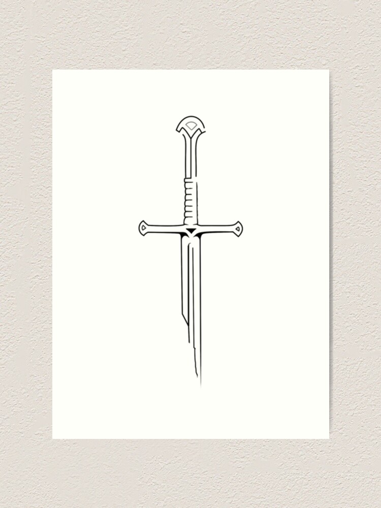 "Narsil" Art Print for Sale by Threadrock | Redbubble