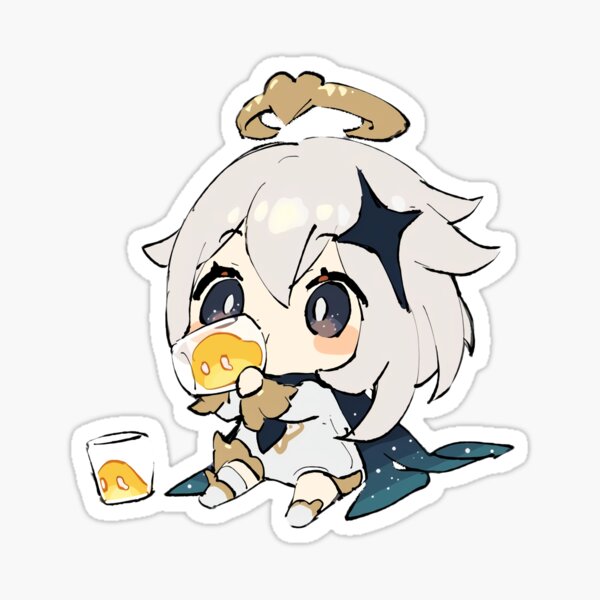 "Genshin Impact - Chibi Paimon Refreshing Drink" Sticker for Sale by ...