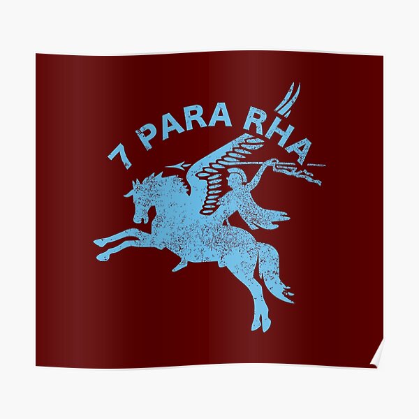 "7 Para RHA (distressed)" Poster by FireMission45 | Redbubble