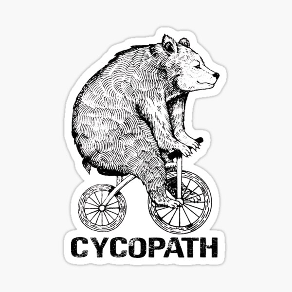 "cycopath bear" Sticker for Sale by ompongalfina | Redbubble