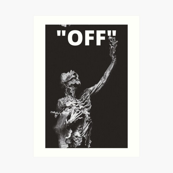 "STATUE OF MELTED HUMAN SKELETON ON BLACK BACKGROUND "OFF" ART " Art ...