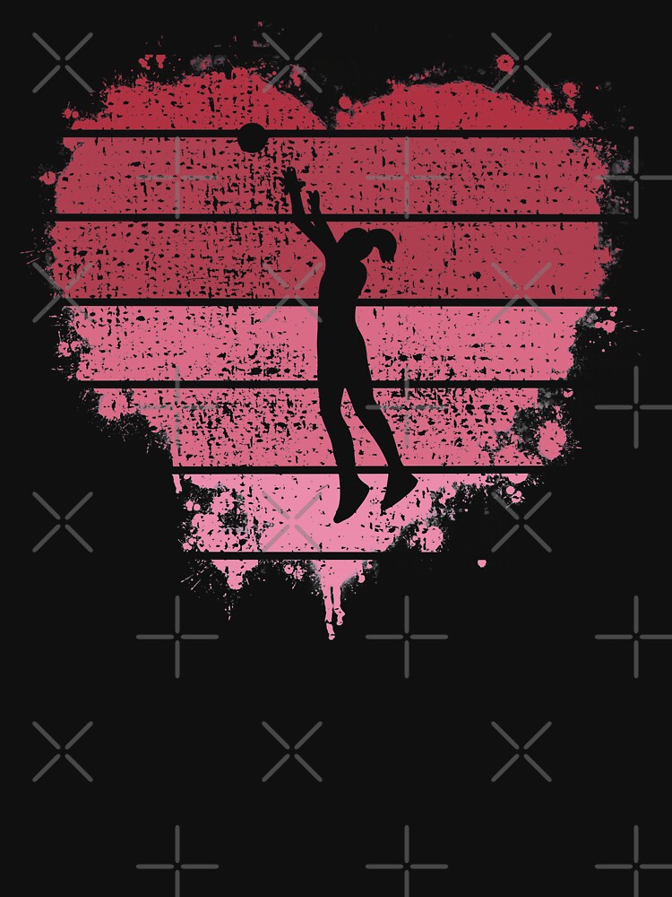 "Netball Vintage Heart Gift For Valentine's Day" T-shirt for Sale by ...