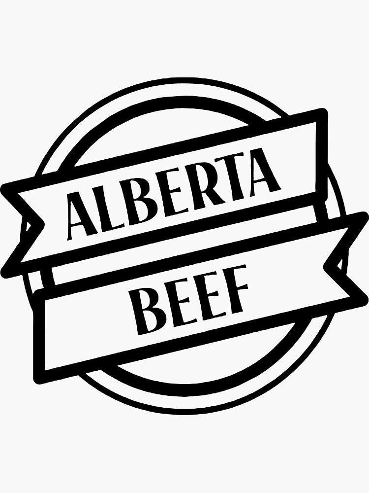 "Alberta Beef Limited Series 22" Sticker for Sale by wardieko | Redbubble
