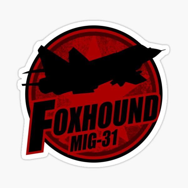 "Mig-31 Foxhound Patch" Sticker by TGStudios | Redbubble