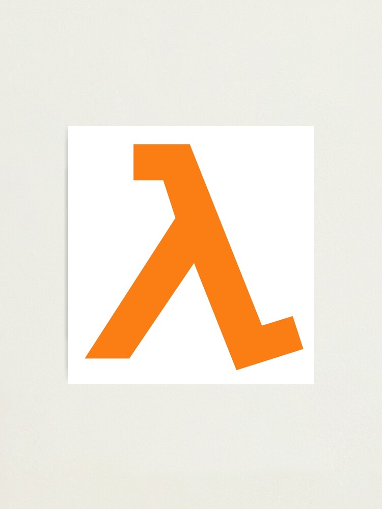 "Half-Life - Lambda Symbol" Photographic Print by mandhlenkhosi | Redbubble