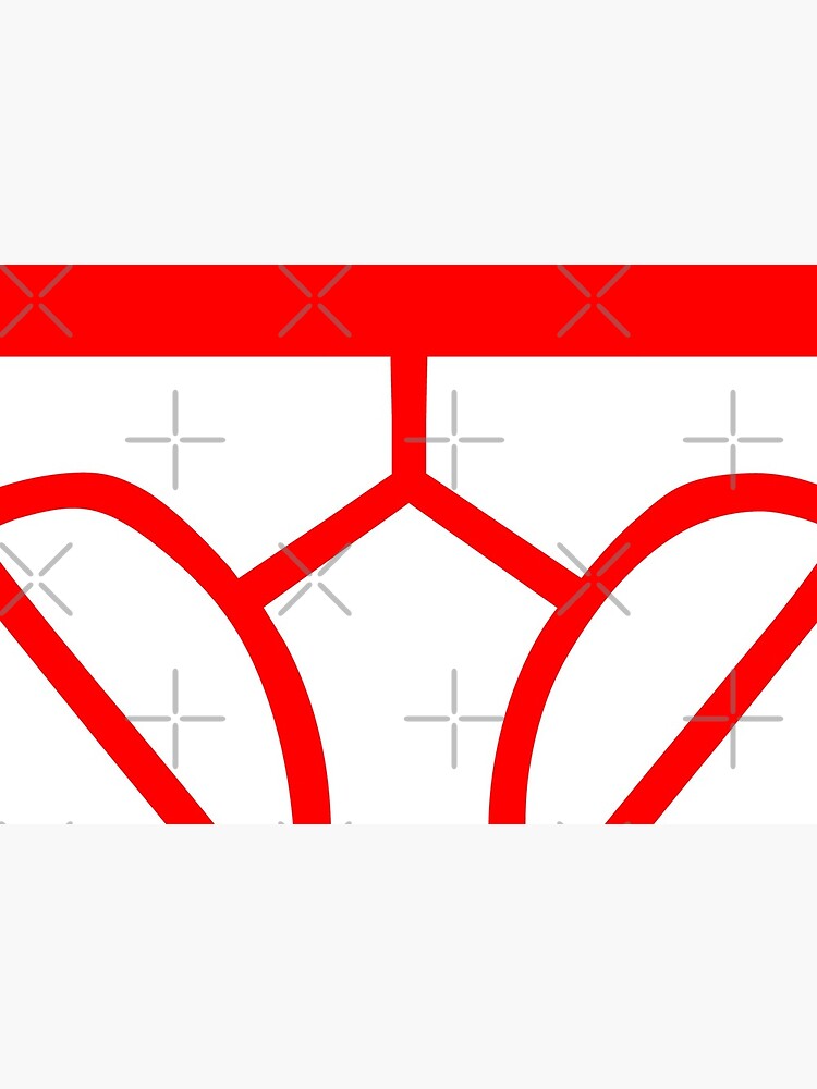 "Y-Fronts Face Mask - White with Red Y" Mask for Sale by beaglefruit ...