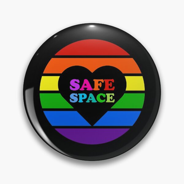 "LGBTQ Safe Space Equality" Pin for Sale by aronia | Redbubble