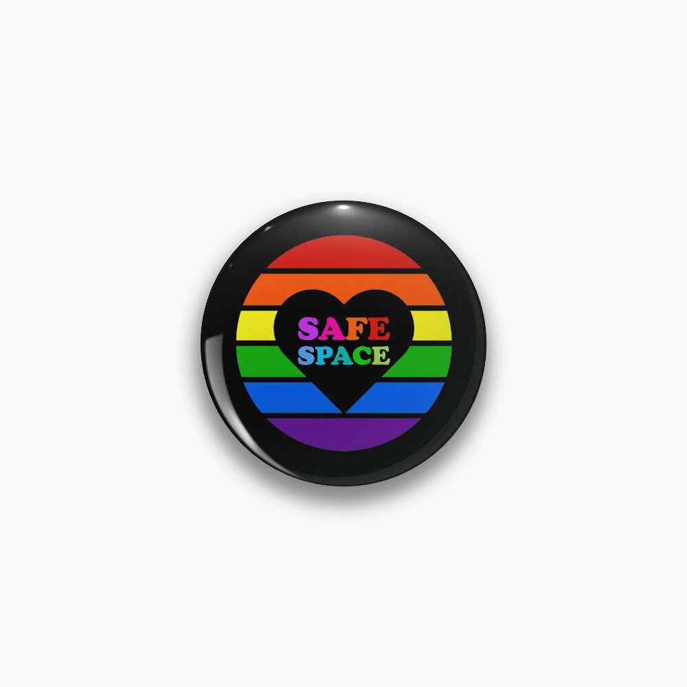 "LGBTQ Safe Space Equality" Pin for Sale by aronia | Redbubble