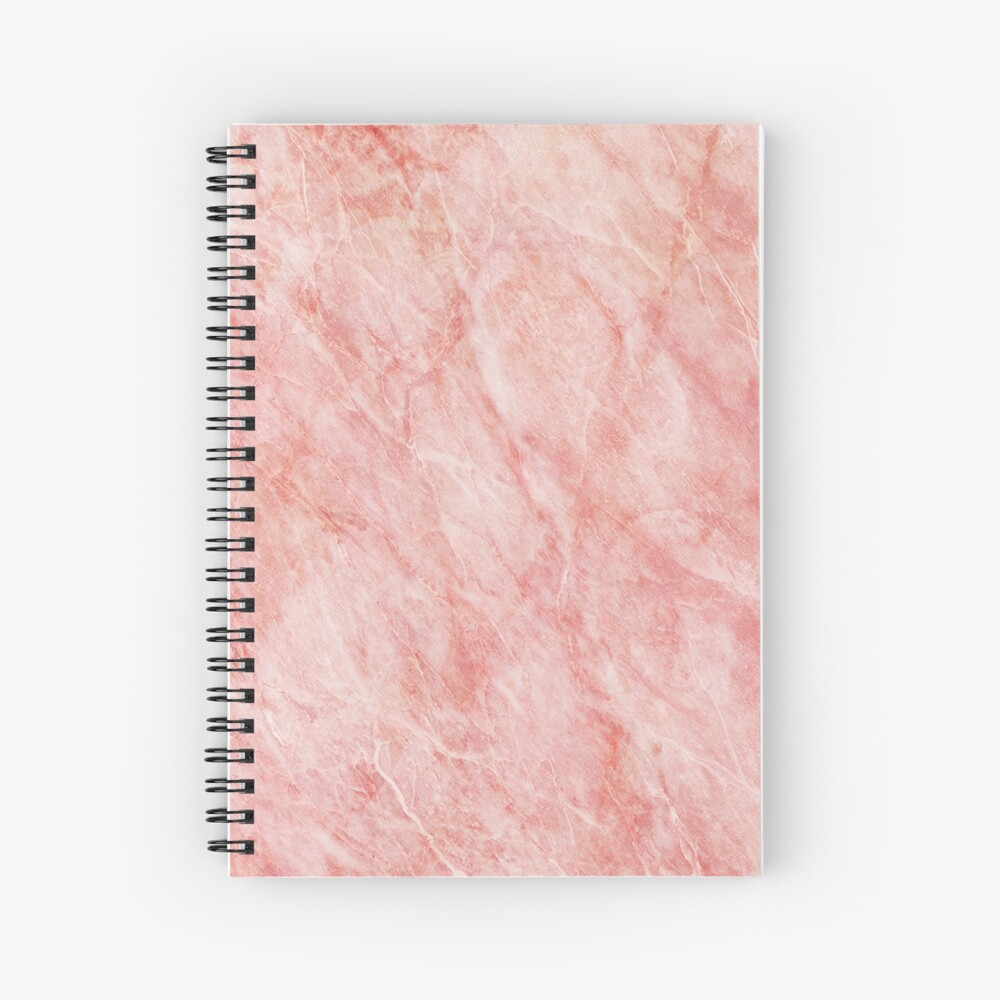 "Elegant pink marble photography" Spiral Notebook by BlankaDesigns ...