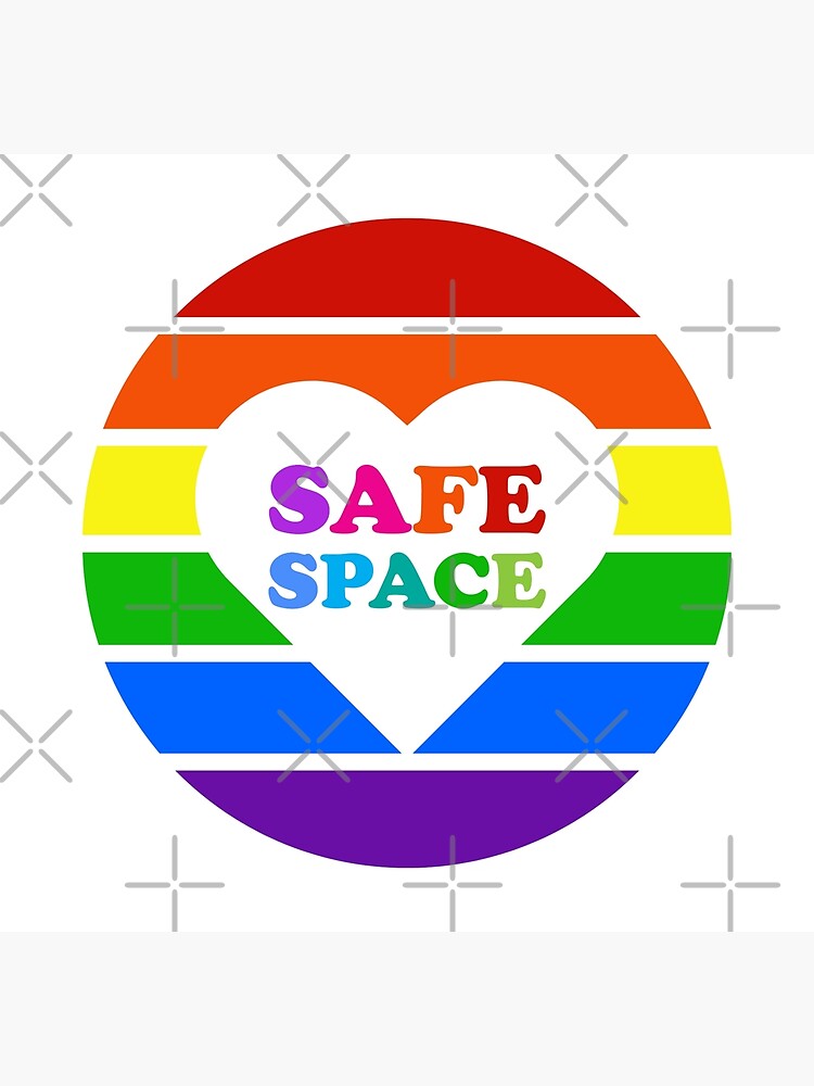 "LGBTQ Sign Safe Space Equality" Poster for Sale by aronia | Redbubble