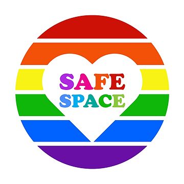"LGBTQ Sign Safe Space Equality" Poster for Sale by aronia | Redbubble