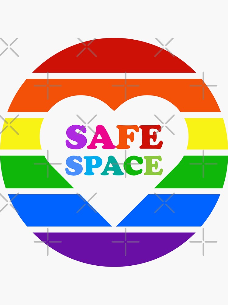 "LGBTQ Sign Safe Space Equality" Sticker for Sale by aronia | Redbubble