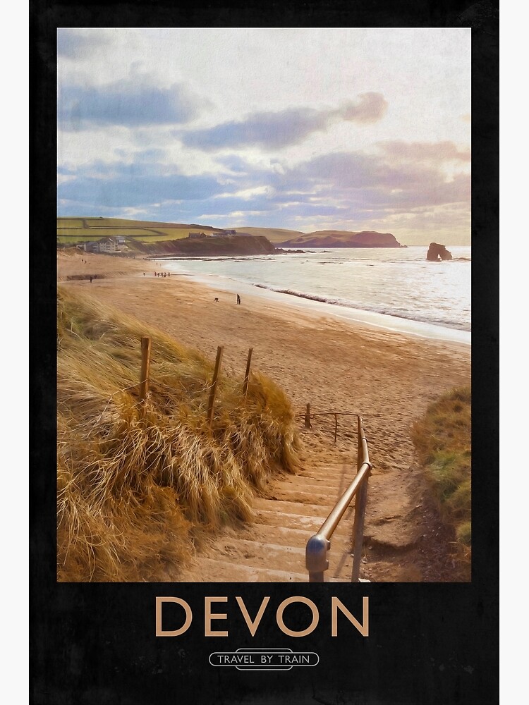 "Devon Railway Poster" Poster by andrewroland | Redbubble