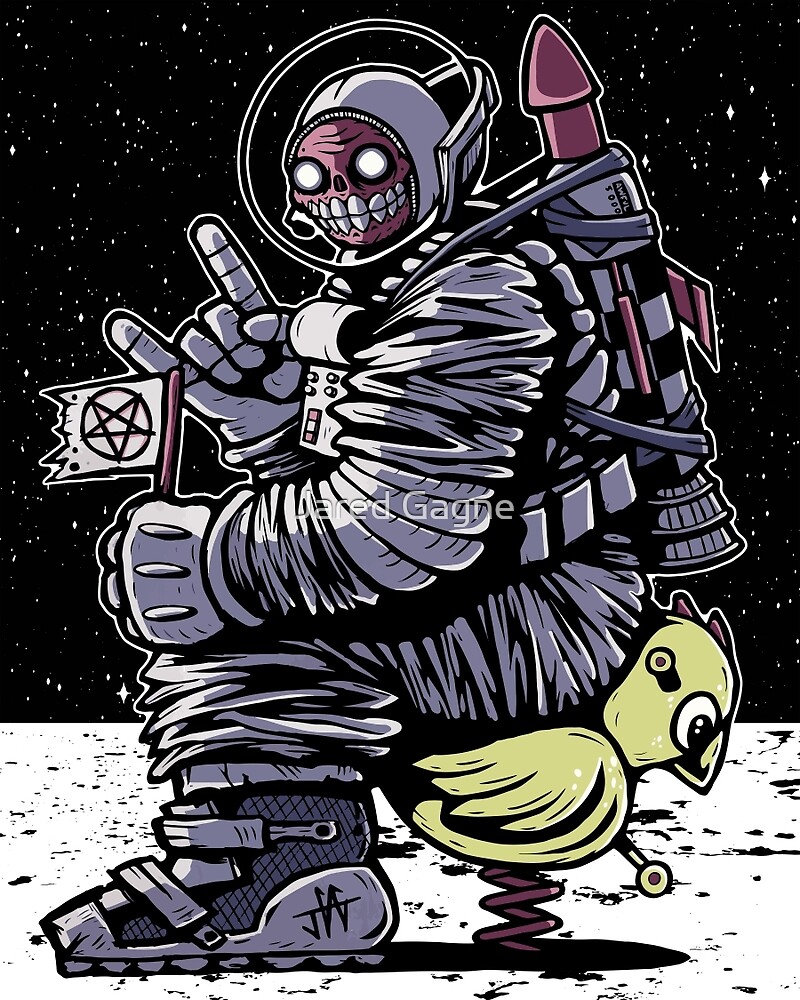 "Space Demon" by Jared Gagne | Redbubble
