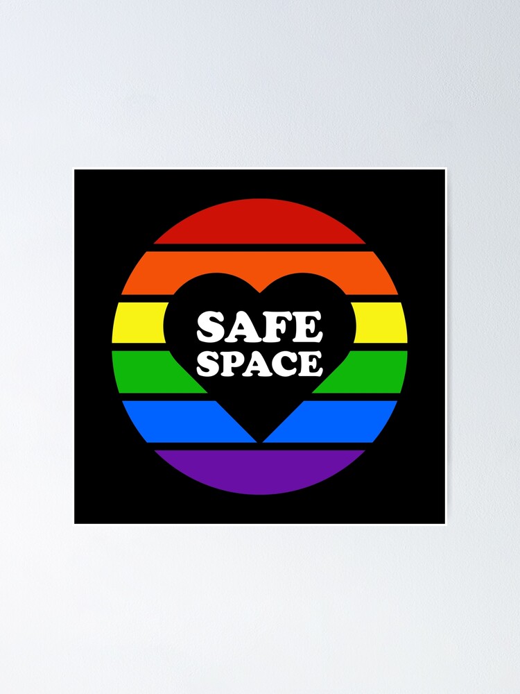 "LGBTQ Sign Safe Space Equality" Poster for Sale by aronia | Redbubble