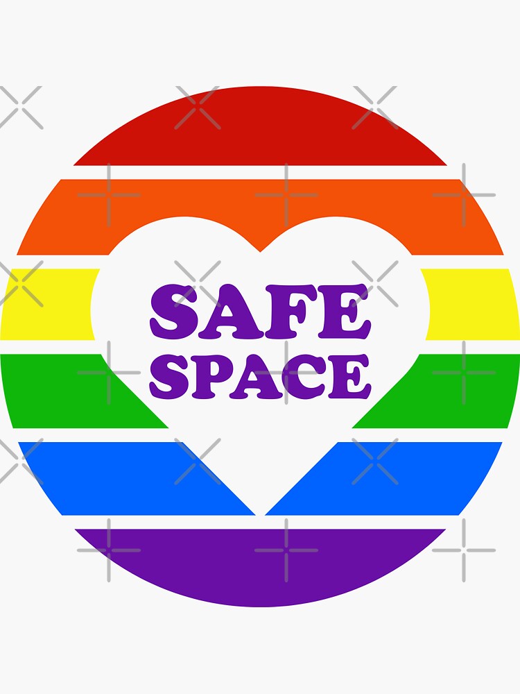 "LGBTQ Sign Safe Space Equality" Sticker for Sale by aronia | Redbubble
