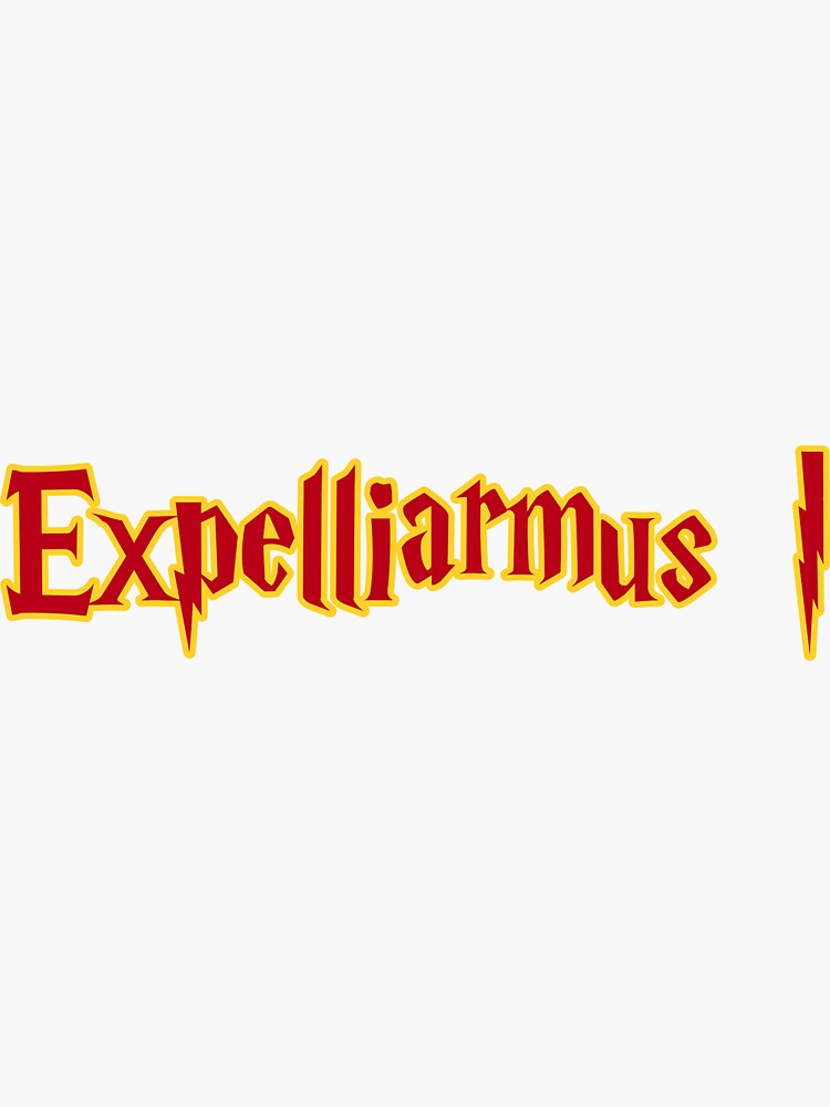 "Expelliarmus!" Sticker for Sale by GraphicsBySteph | Redbubble