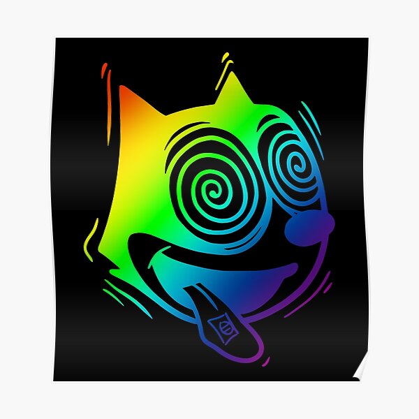 "Trippy Felix (Rainbow)" Poster for Sale by SoulArtLove | Redbubble
