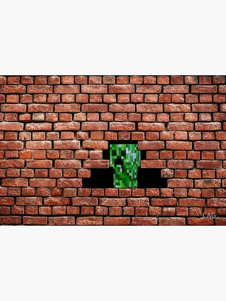 "Creeper back brick - minecraft CUSTOM" Poster for Sale by ...