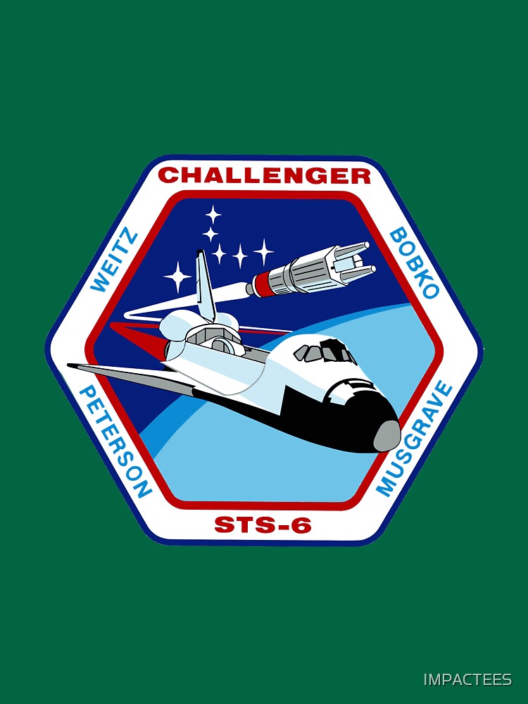 "Space Shuttle Challenger (STS-6) Launch" T-shirt for Sale by IMPACTEES ...