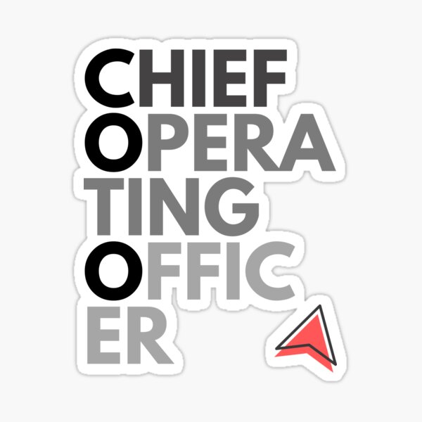 "COO Chief Operating Officer Startup Family by MarbleWays" Sticker for ...