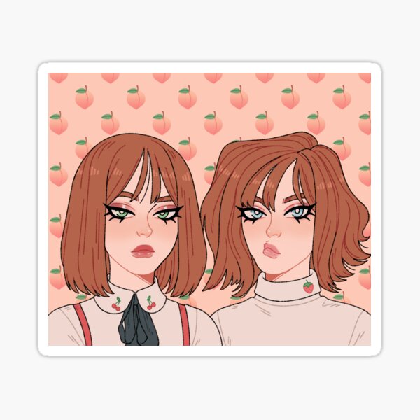 "Scarlet & Daisy (my ocs)" Sticker for Sale by KokoCho | Redbubble